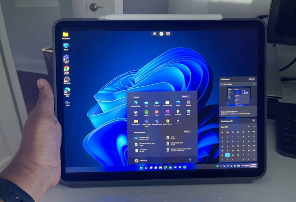 Windows 11 вперше встановили та запустили на Apple iPad Air – Програми | iTechua